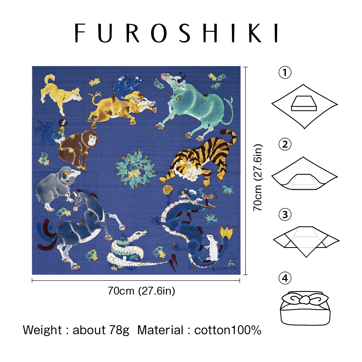 FUROSHIKI 【KASHIKO】十二支 絵/九谷焼色絵 山近 泰 | K A S H I K OK A S H I K O - 伝統工芸 ...